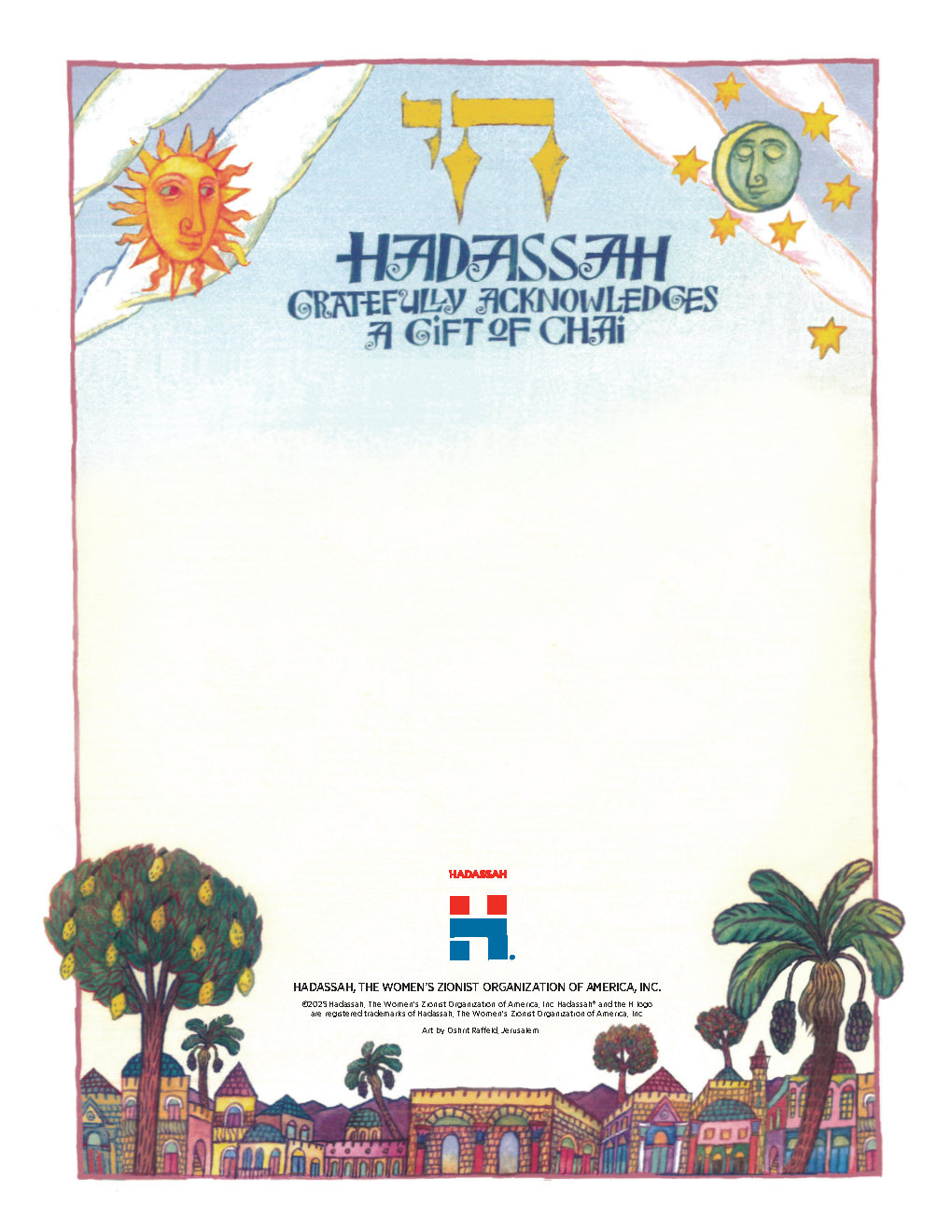 Hadassah's Certificate Store | Hadassah